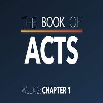 Acts chapter 1 | PDF
