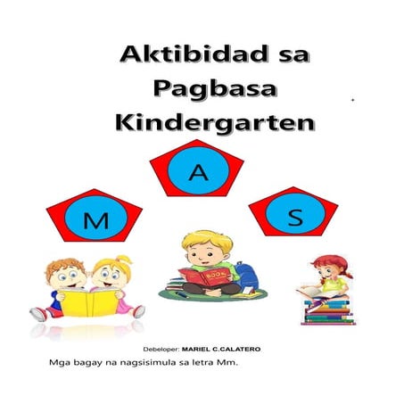 Kindergarten activity sheet on read. ing | DOCX