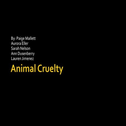 Animal Cruelty | ODP