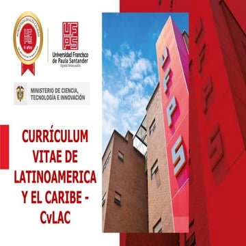 informe de actualización de datos del CVLAC | PPTX