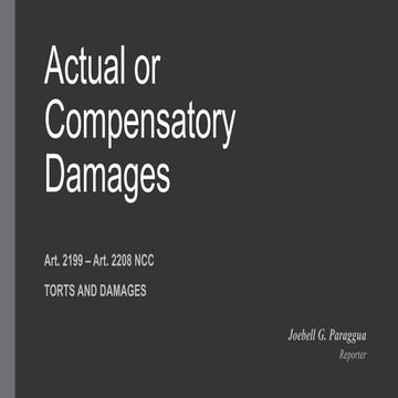 Actual or compensatory damages | PPTX