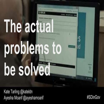 The actual problems to be solved | PPTX
