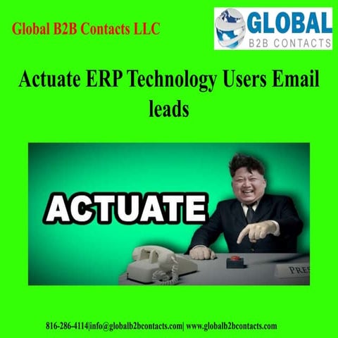 Actuate erp technology users email leads | PPT