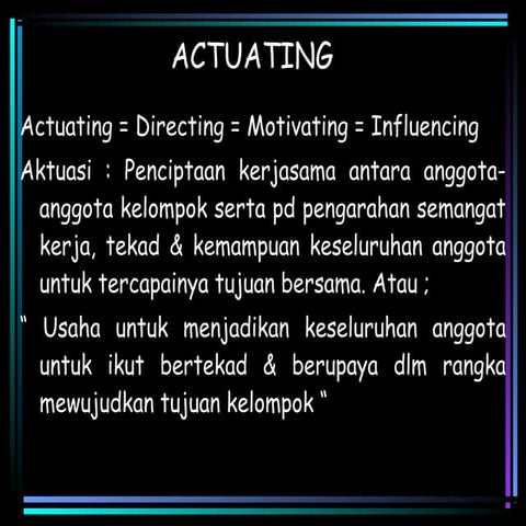 Actuating | PPT