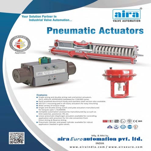 Pneumatic Actuator Manufacturer In India | PDF