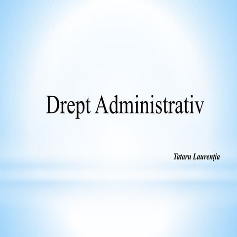 Actul administrativ | PPTX