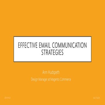 Effective Email Communication Strategies (5 minute presentation) | PPTX
