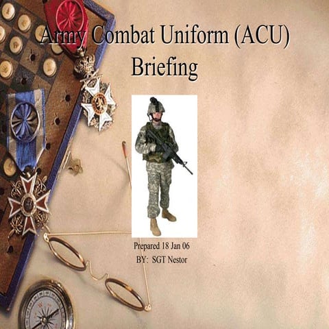 Briefing about ACU......................... | PPT