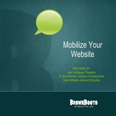 Mobile web - for web | PPT