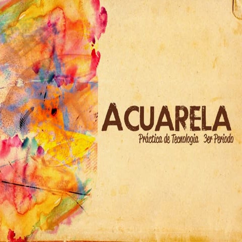 Técnica Acuarela | PDF