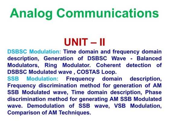 Comparative Study and Performance Analysis of different Modulation ...