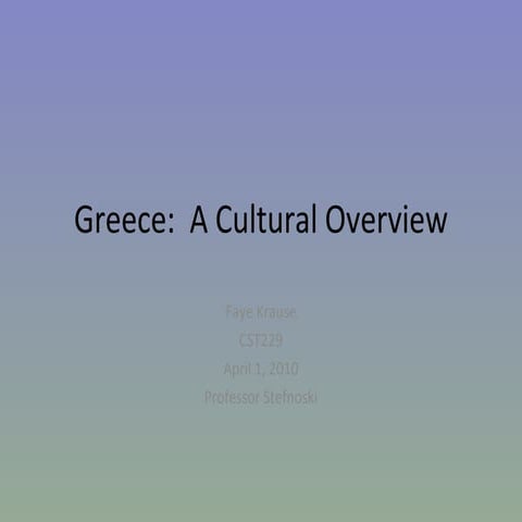 Greece slideshow | PPT