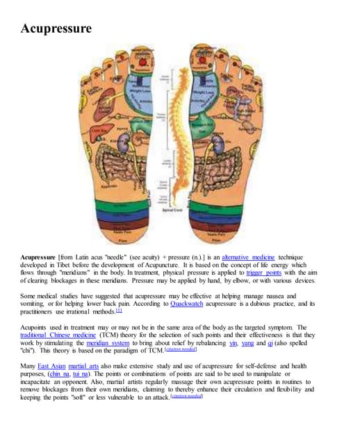 Acupressure | PPT