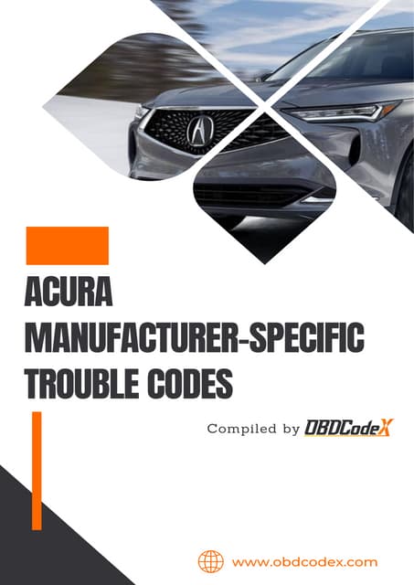 Honda/ Acura OBD1 Code List (PDF) | PDF