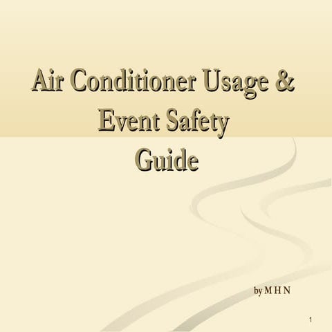 Ac Usage & Event Safety Guide | PPT