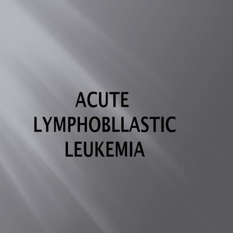 ACUTE MYELOID LEUKEMIA ACUTE MYELOID LEUKEMIA | PPTX