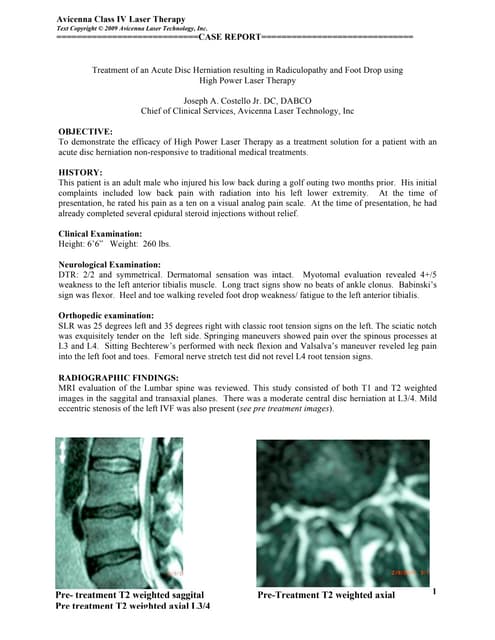 Ankle Sprain Case Study—AvicennaLaser.com