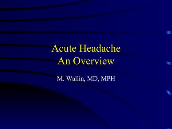 Headache Jc | PPT