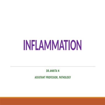 Pathology of Acute Inflammation | PPT
