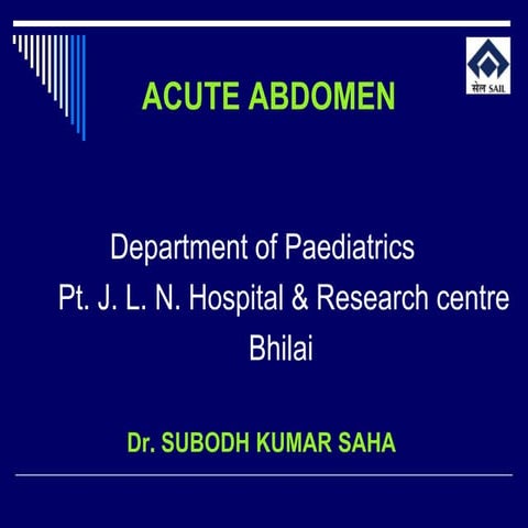acute abdomen | PPT