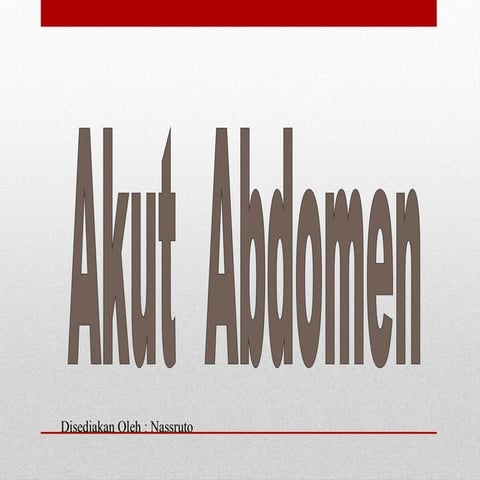 Acute Abdomen | PPT
