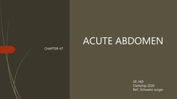 Abdominal rigidity | PDF