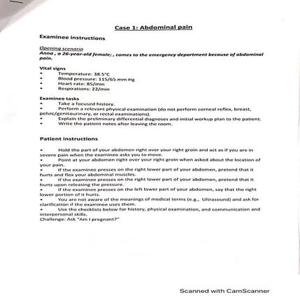 Acute abdomen appendicitis case | PDF