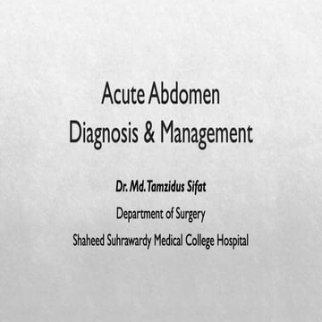 Acute Abdomen: Diagnosis & Management.pptx
