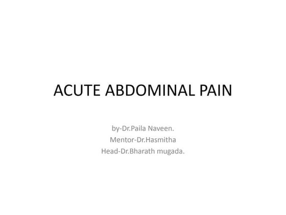 Abdominal pain algorithm | PDF