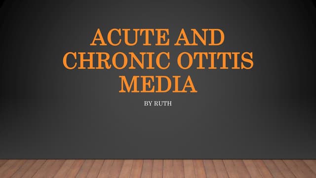"Chronic Otitis Media: Understanding Squamousal Type CSOM and Its ...