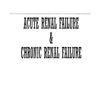 Acute renal failure | PPTX