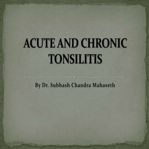 Tonsils and adenoids | PPT