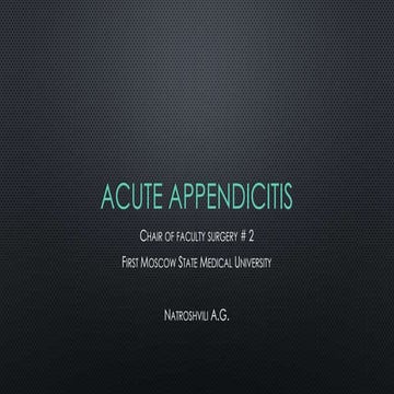 appendicitis acute , | PPT