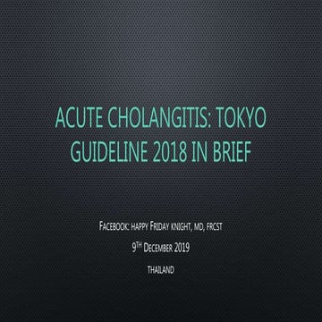 Acute cholangitis | PPTX