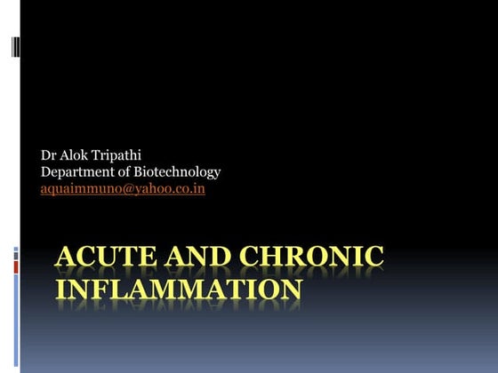 11 cellular & vascular events in acute inflammation | DOC | Blood Disorders | Diseases and ...