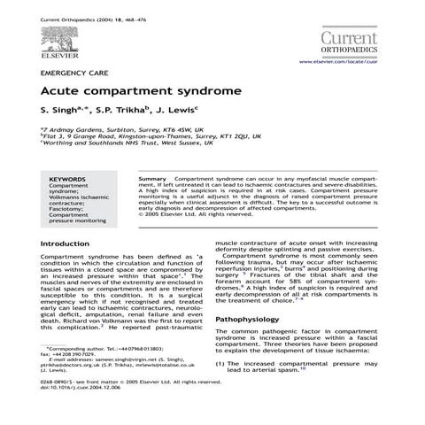 Acute compartment syndrome management .pdf