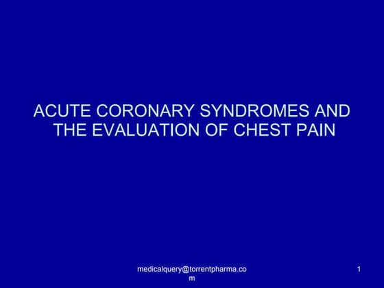 Chest pain algorithm | PPT