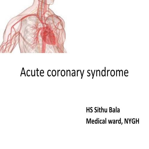 Acute coronary syndrome | PPT