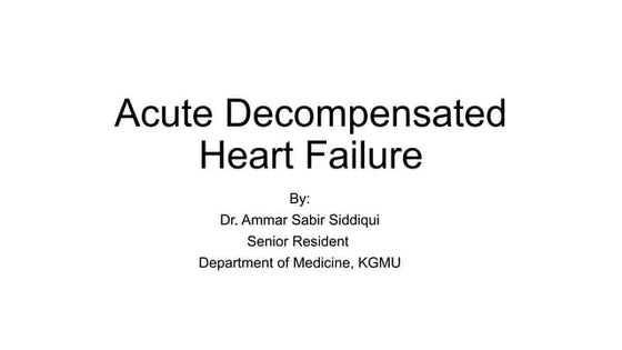 Left Ventricular Failure: Heart Failure | PPT