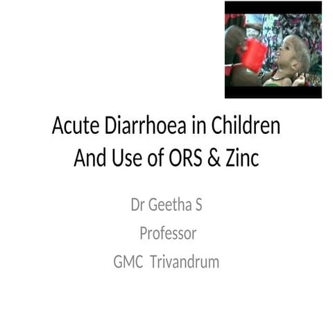 IMNCI: Diarrhoea | PPTX