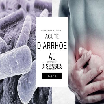 Acute diarrhoeal disease (add) | PPT