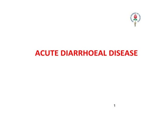 Acute diarhoeal diseases | PPT