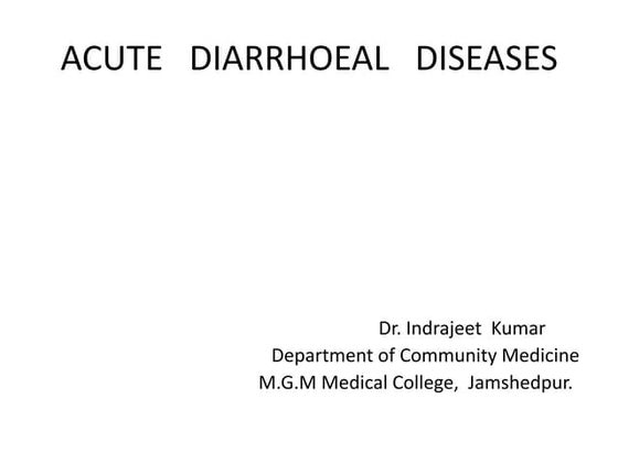 Diarrhoea | DOC