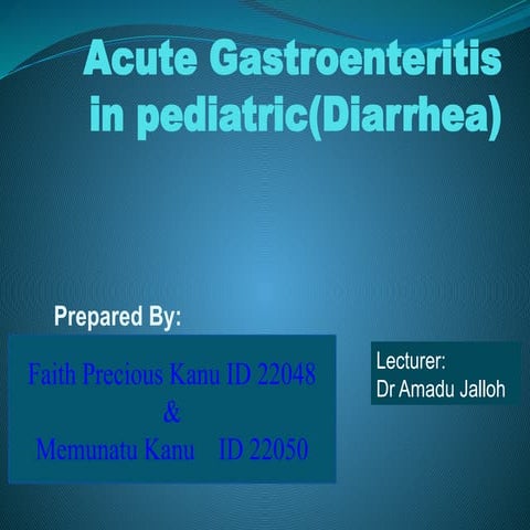 Acute Gastroenteritis.pptx888888888888888888888888888888 | PPT
