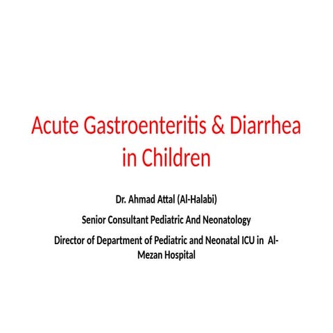 Acute_Gastroenteritis_in_Children presentation | PPTX