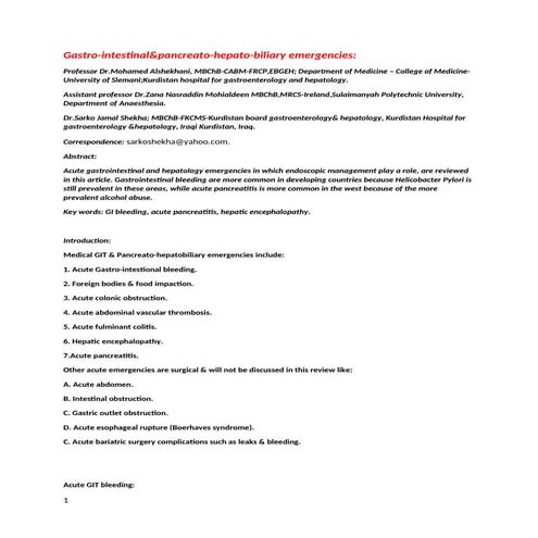 Six year medical college tutorial: Acute GIT emergencies..docx