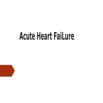 Ppt Clinical Case Study Acute Onset Heart Failure Powerpoint