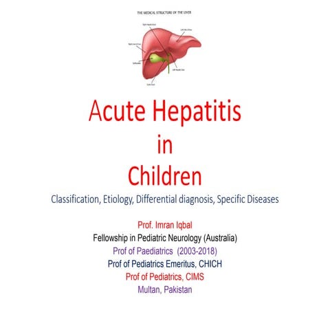 Acute hepatitis in children 2021 | PDF