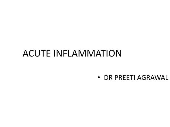 Inflammation notes Pathophysiology | PDF