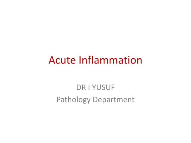 11 cellular & vascular events in acute inflammation | DOC
